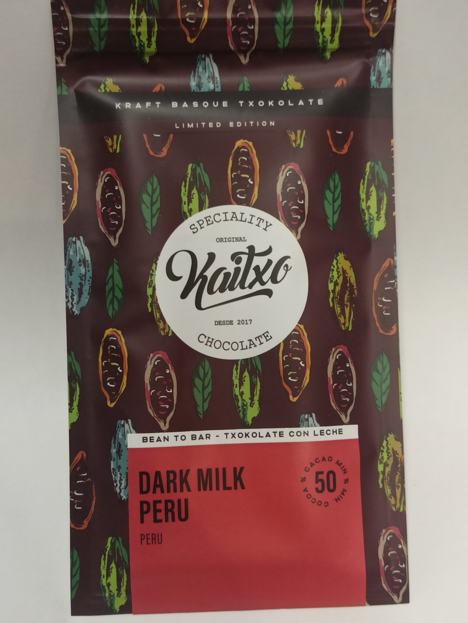 Chocolate Dark Milk Perú Edición Limitada – Amado Charra